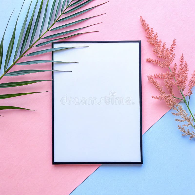 Minimalist Border Design with Paper Texture and Pastel Dreams Palette ...