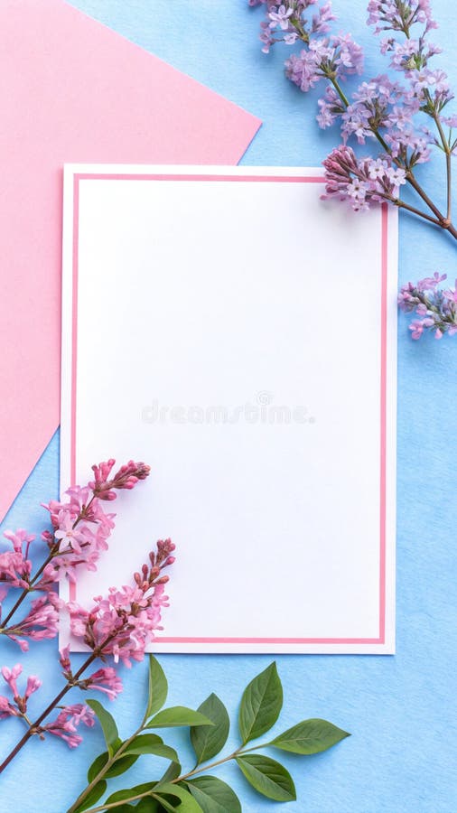 Minimalist Border Design with Paper Texture and Pastel Dreams Palette ...
