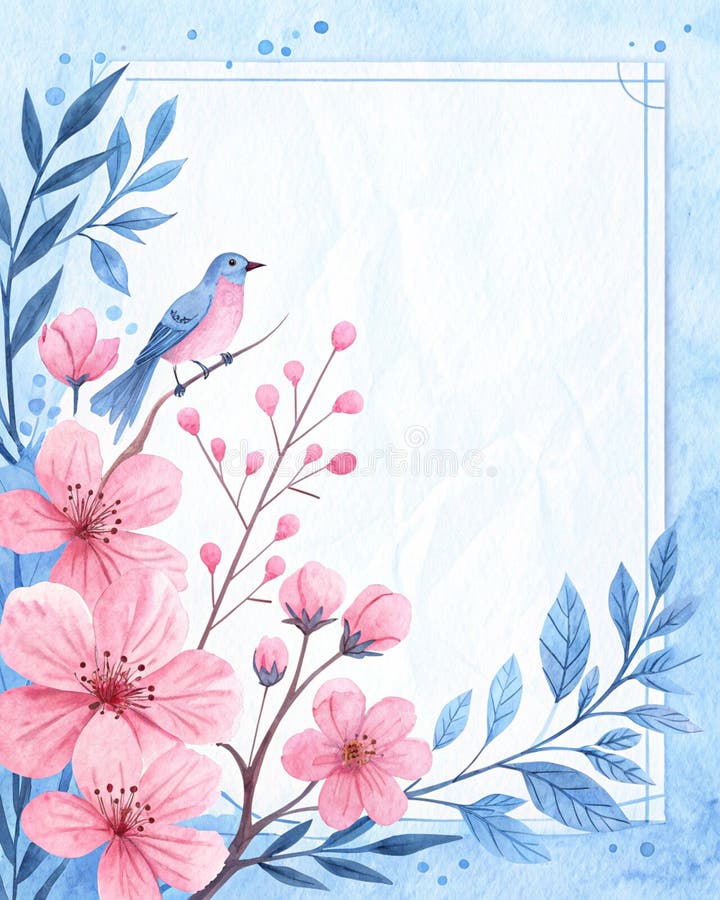 Minimalist Border Design with Paper Texture and Pastel Dreams Palette ...
