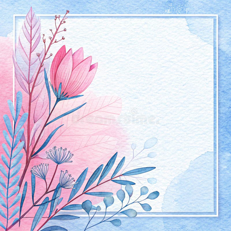 Minimalist Border Design with Paper Texture and Pastel Dreams Palette ...