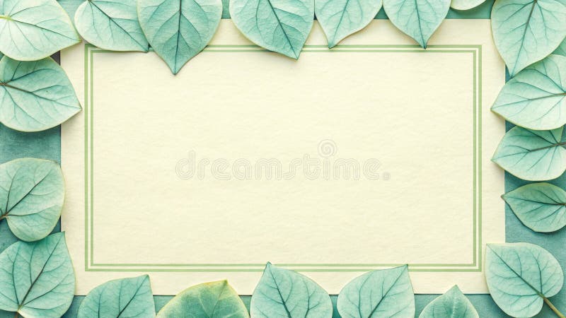 Minimalist Border Design with Paper Texture and Sage Garden Palette ...