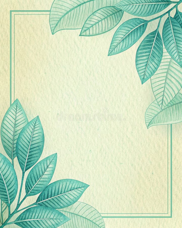 Minimalist Border Design with Paper Texture and Sage Garden Palette ...