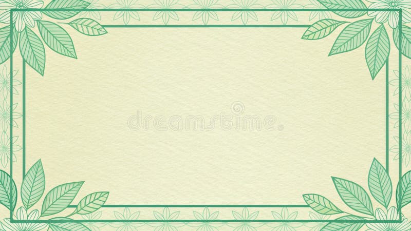 Minimalist Border Design with Paper Texture and Sage Garden Palette ...