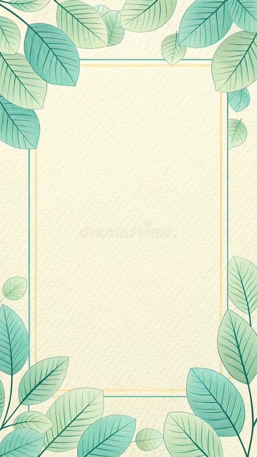 Minimalist Border Design with Paper Texture and Sage Garden Palette ...