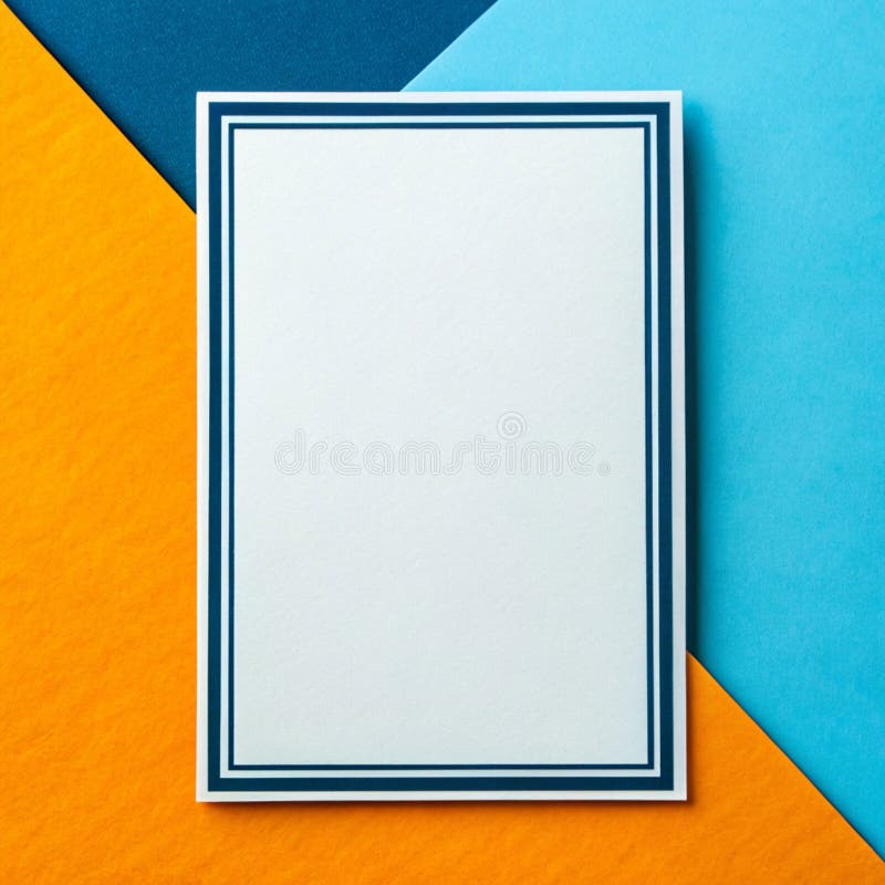 Minimalist Border Design with Paper Texture and Sunset Over the Ocean ...