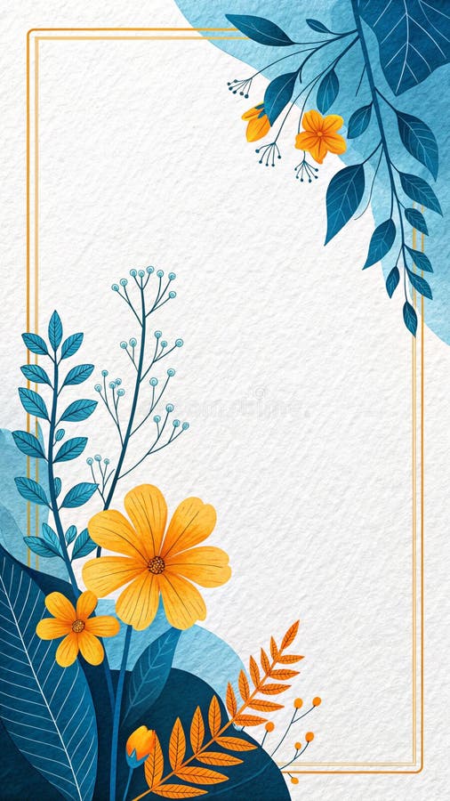 Minimalist Border Design with Paper Texture and Sunset Over the Ocean ...