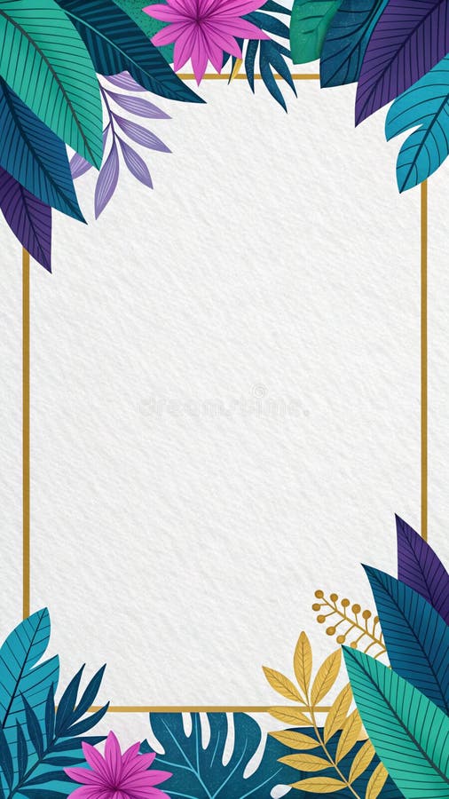Minimalist Border Design with Paper Texture and Urban Oasis Palette ...