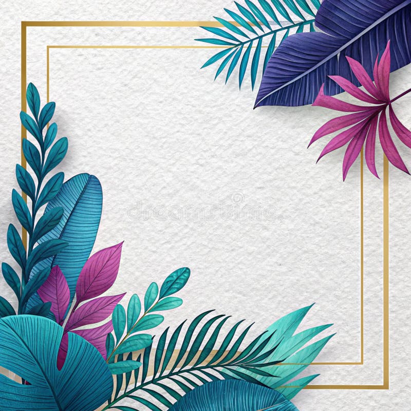 Minimalist Border Design with Paper Texture and Urban Oasis Palette ...