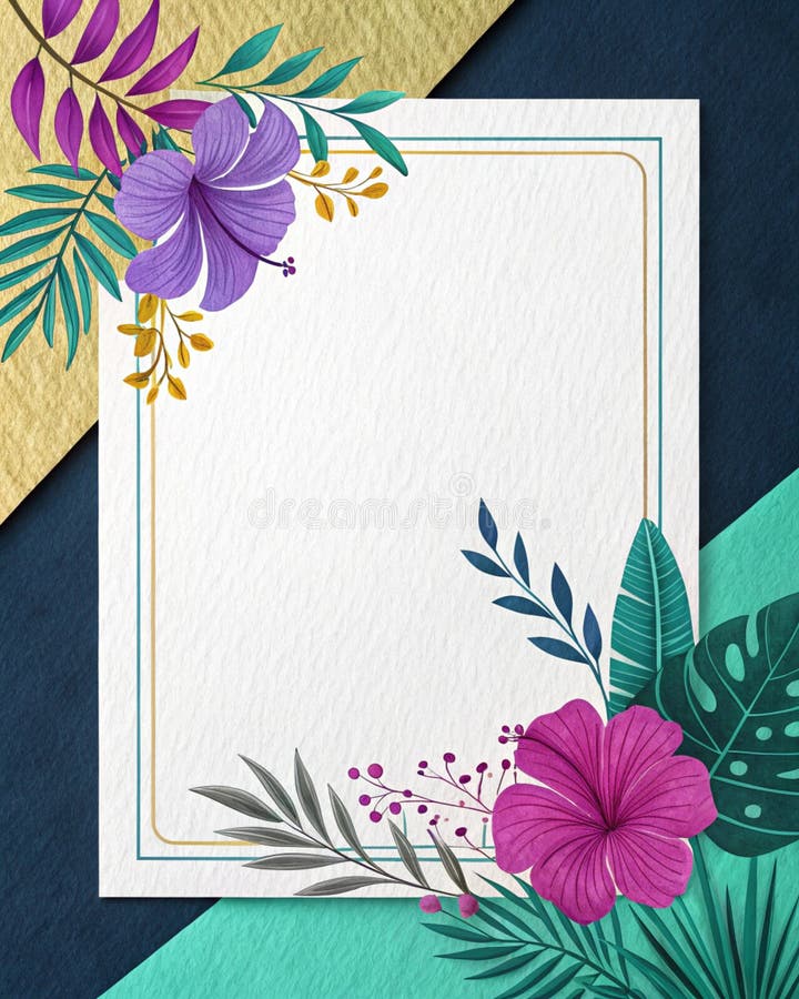Minimalist Border Design with Paper Texture and Urban Oasis Palette ...