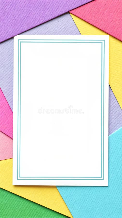Minimalist Border Design with Paper Texture and Vibrant Play Palette ...