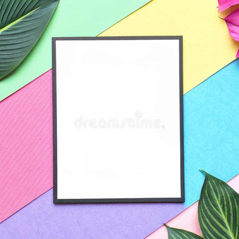Minimalist Border Design with Paper Texture and Vibrant Play Palette ...