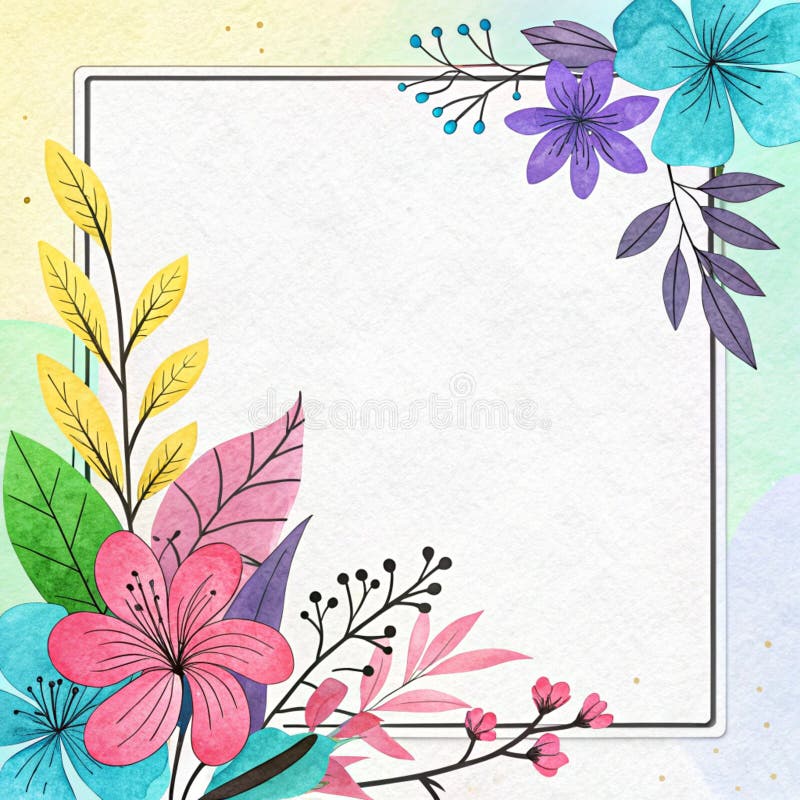 Minimalist Border Design with Paper Texture and Vibrant Play Palette ...