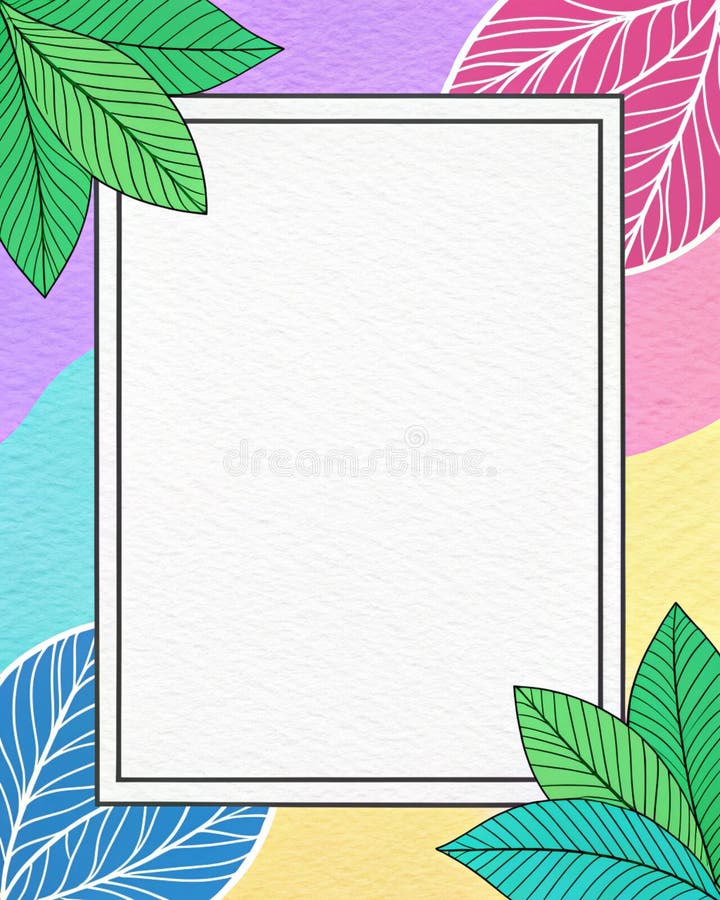 Minimalist Border Design with Paper Texture and Vibrant Play Palette ...