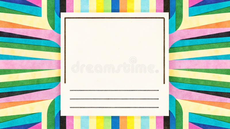 Minimalist Border Design with Paper Texture and Vibrant Play Palette ...