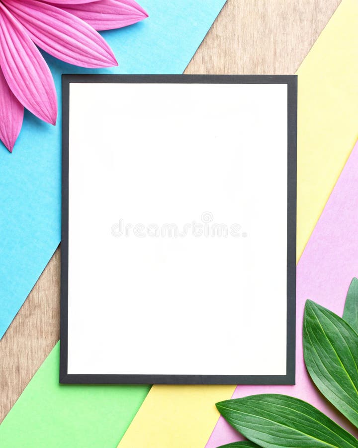 Minimalist Border Design with Paper Texture and Vibrant Play Palette ...