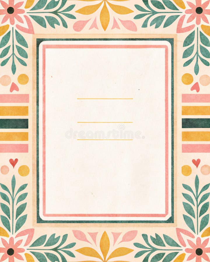 Minimalist Border Design with Paper Texture and Bold Elegance Palette 2 ...