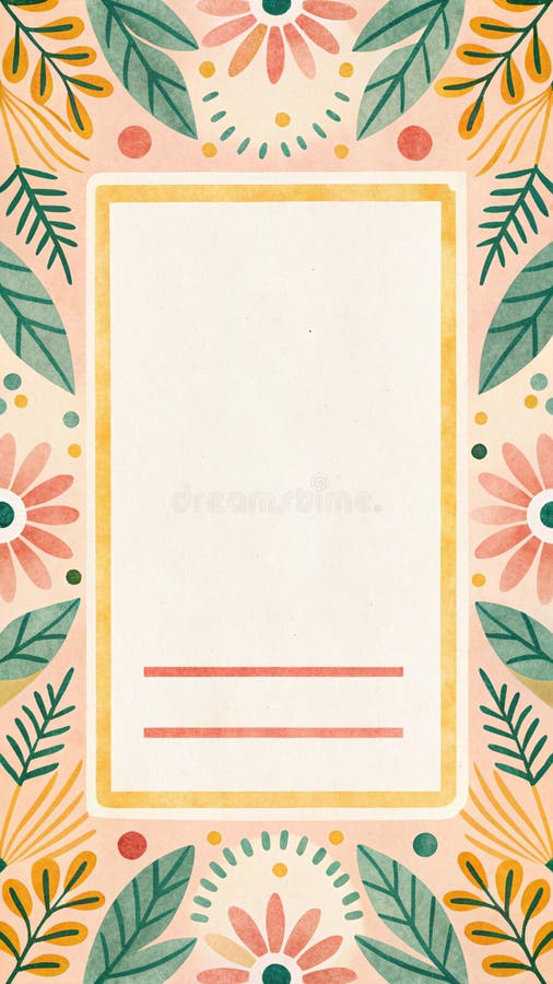 Minimalist Border Design with Paper Texture and Deep Ocean Palette ...