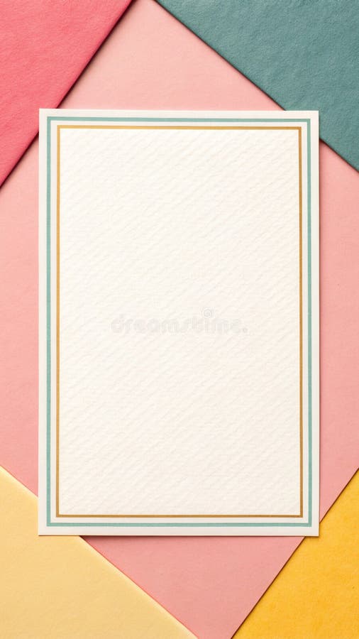 Minimalist Border Design with Paper Texture and Warm and Cozy Palette ...