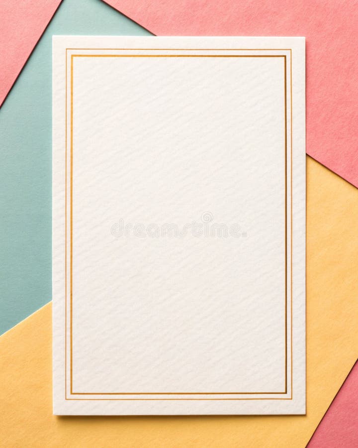 Minimalist Border Design with Paper Texture and Warm and Cozy Palette ...