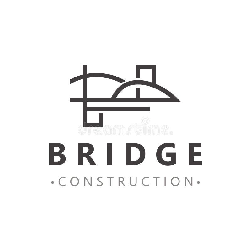 Minimalist Bridge Logo Suitable for Building and Construction Workers ...