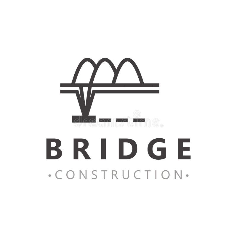 Minimalist Bridge Logo Suitable for Building and Construction Workers ...