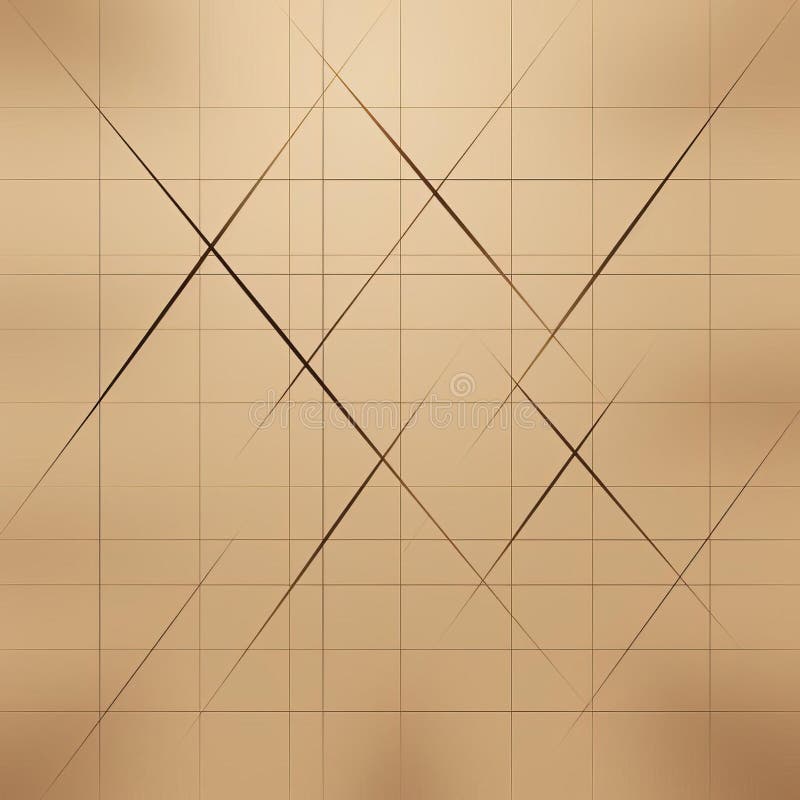 Minimalist Brown Grid Design with Diagonal Lines Pattern Stock ...