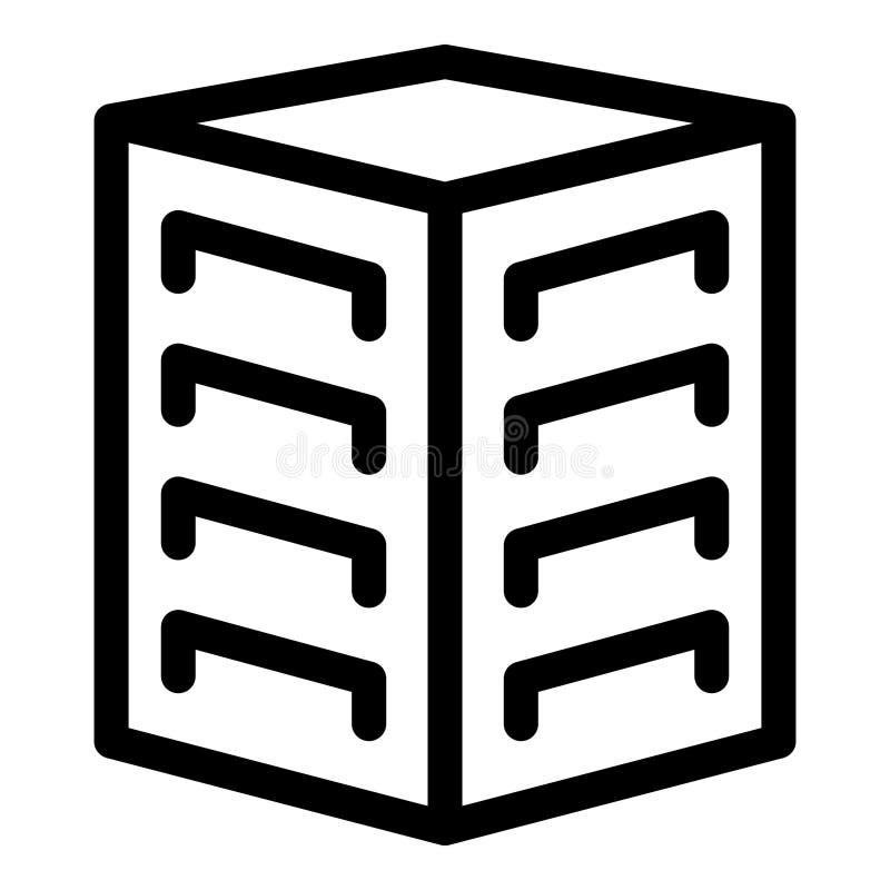 Minimalist Building Icon Representing a Company Headquarters Stock ...