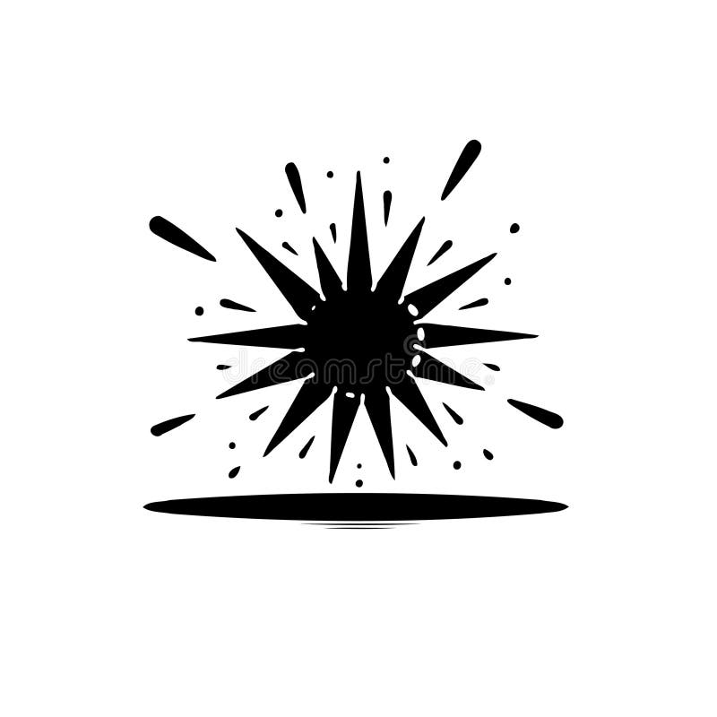 Minimalist Burst Design with Dynamic Spatter Effect Against Neutral ...