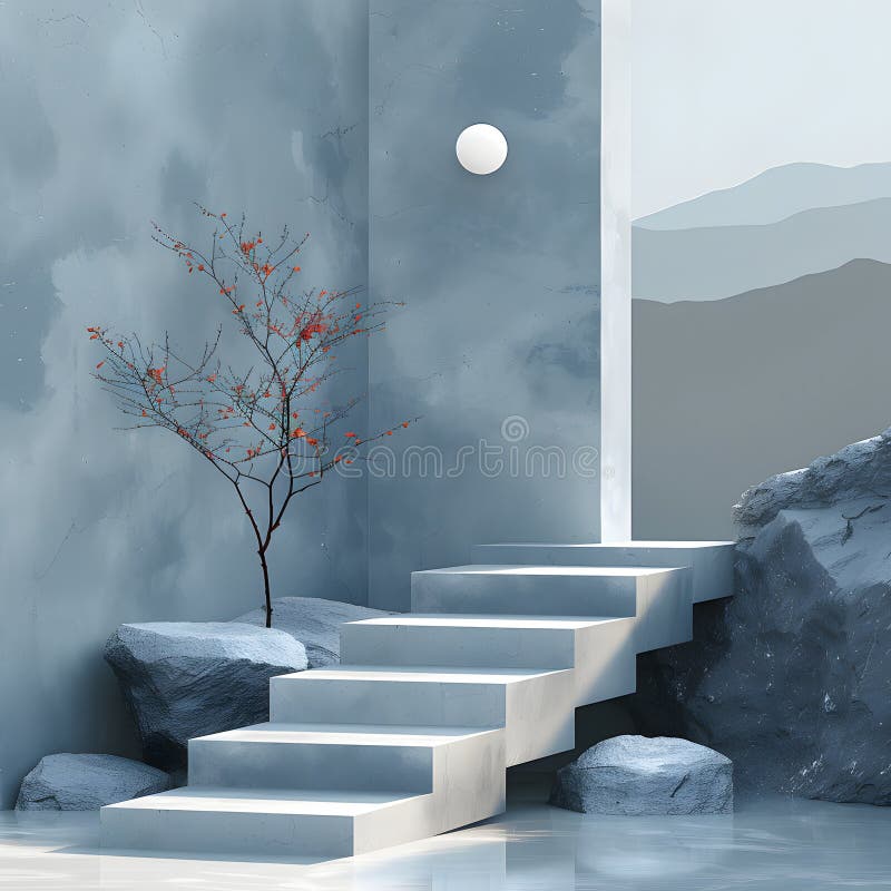 Minimalist Business Concept: Empty Space, Canvas, Copy Space Stock ...