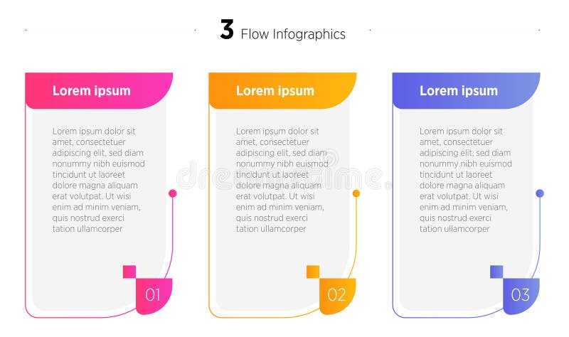 Minimalist Business Infographic Template with a 3-step Timeline and ...