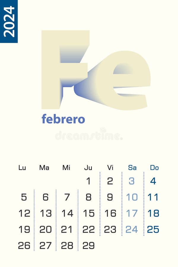 Calendar for February 2023, Blue Circle Design. English Language, Week ...