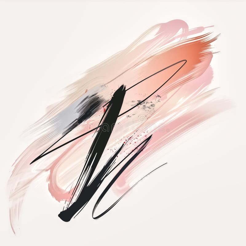 Minimalist Calligraphy-style Typography, Cursive and Elegant, Wi Stock ...