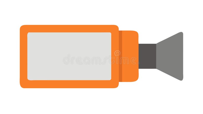 Minimalist Camcorder Icon, Video Recording Device, Vector Design ...