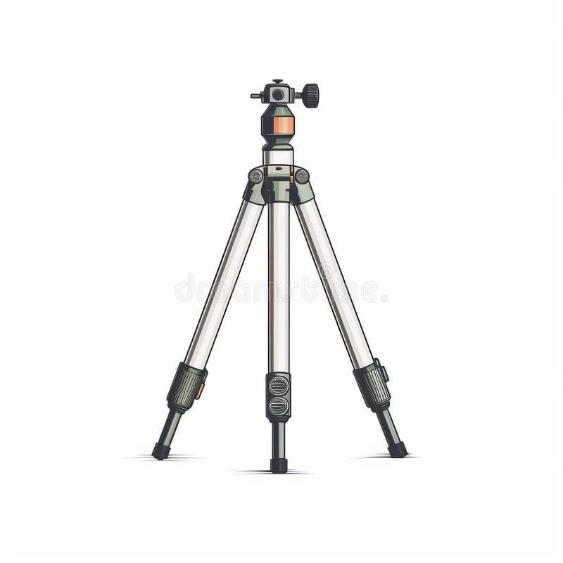 Minimalist Camera Tripod Illustration: Blue and Green Tripod Vector ... Minimalist Camera Tripod Illustration: Blue and Green Tripod Vector ...