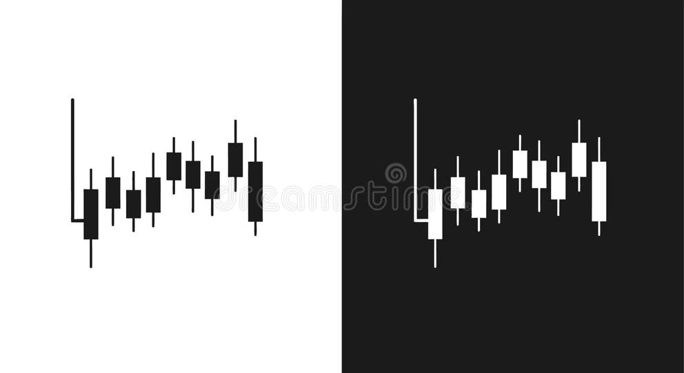 Minimalist Candlestick Chart Pattern Icon Set for Financial Analysis Stock Vector - Illustration ...
