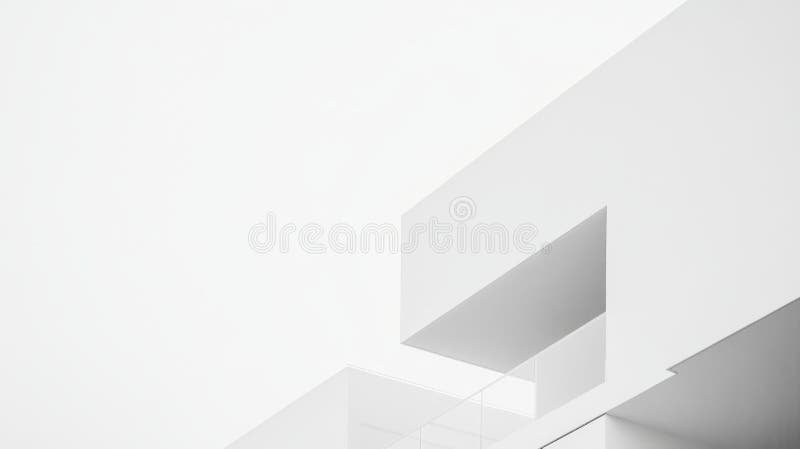 Minimalist Canvas with Stark White Structure and Clean Design Stock ...