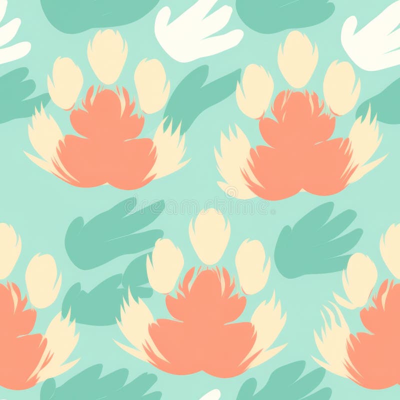 Abstract Seamless Pattern in Pastel Spring Colors Stock Illustration - Illustration of undefined ...