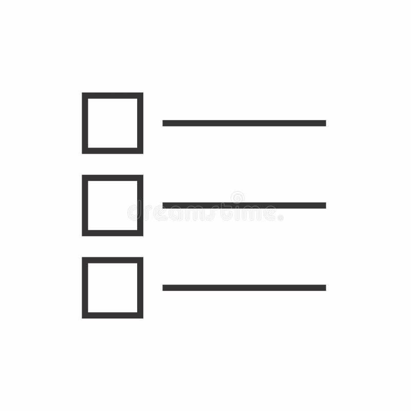 Minimalist Checklist Icon – To-Do List Vector Stock Vector ...