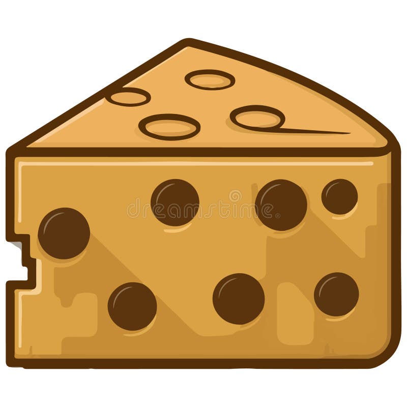 Minimalist Cheese Vector Illustration Design Stock Vector ...