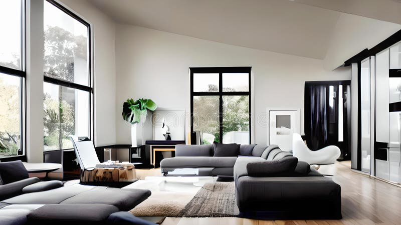 The Minimalist Chic Living Room: this Room Features Clean Lines and a ...
