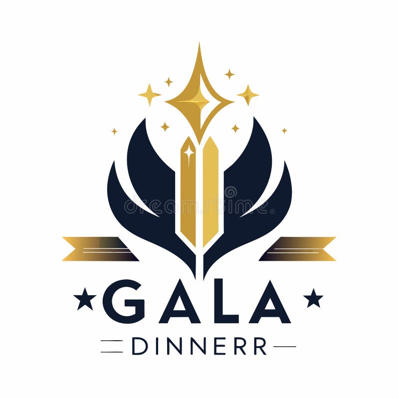 Minimalist and Chic Logo Design for a Gala Dinner Event, Featuring ...