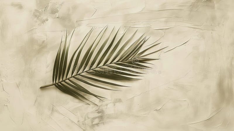 Minimalist Christian Palm Branch. Stock Illustration - Illustration of ...