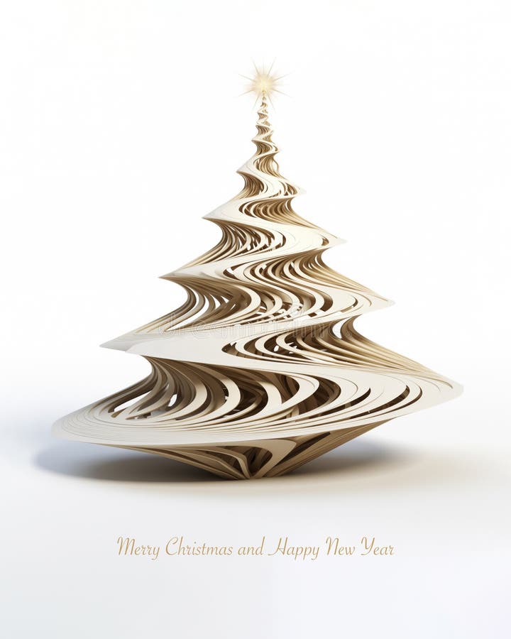 Minimalist Christmas Tree Decorations with Copyspace for Greeting Card ...