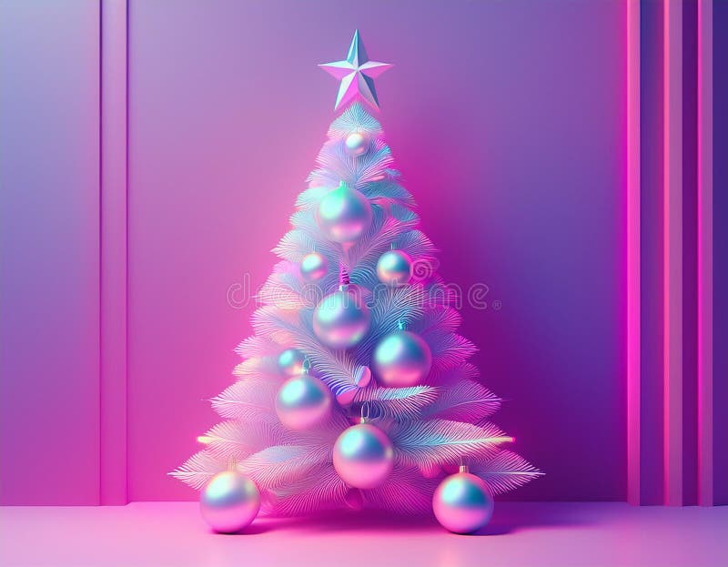 Minimalist Christmas Tree with Modern White and Silver Decorations ...