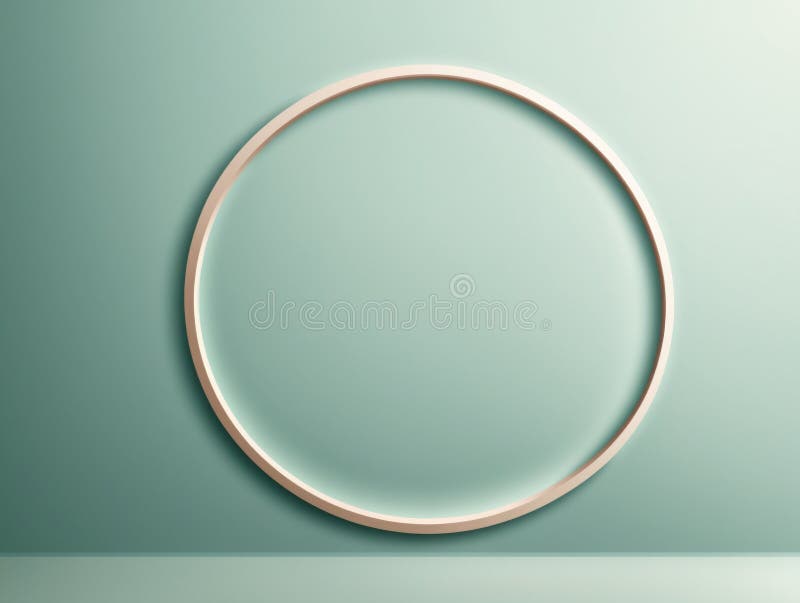 Minimalist Circle Frame stock illustration. Illustration of vibrant ...