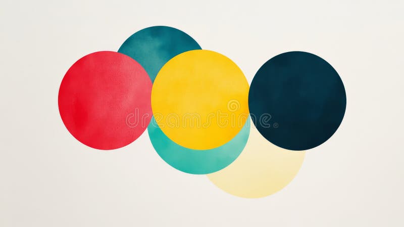 Minimalist Circles - Abstract Design Stock Illustration - Illustration ...