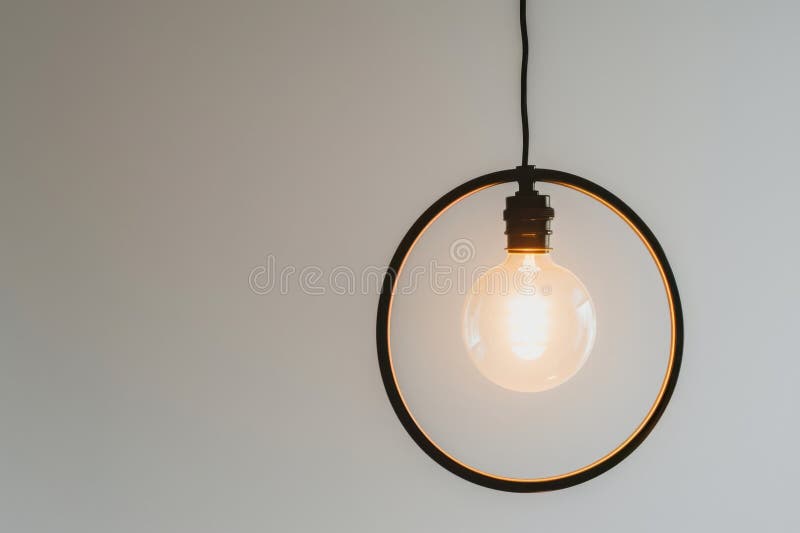 Modern Ring Lamp on a Clean White Background for Home Lighting Design ...