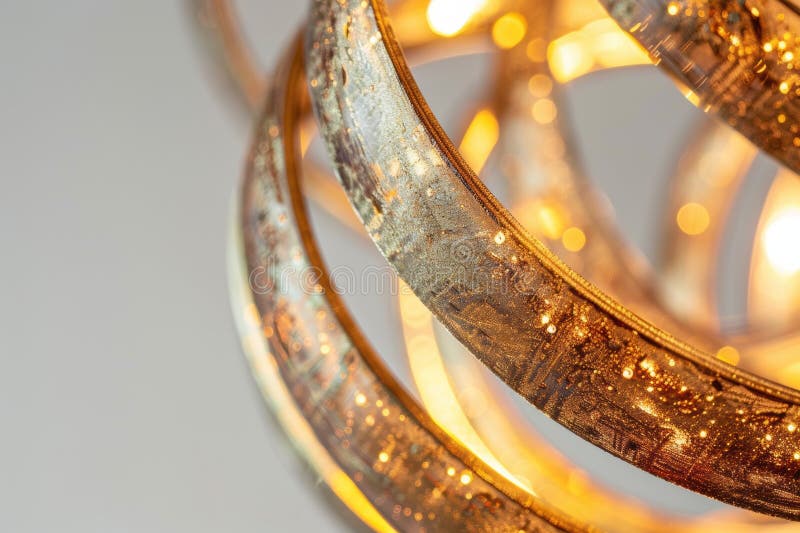 Modern Ring Lamp on a Clean White Background for Home Lighting Design ...