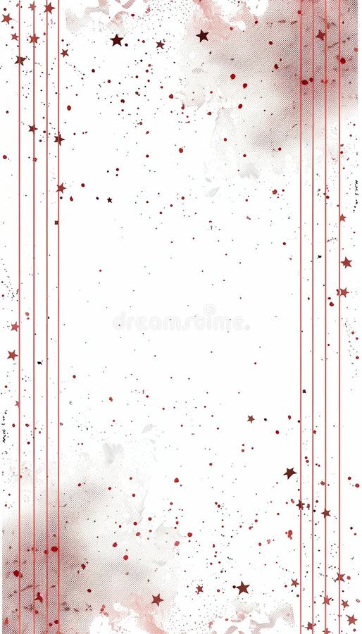 Minimalist Circus Frame with Red Accents for Design and Print Projects ...