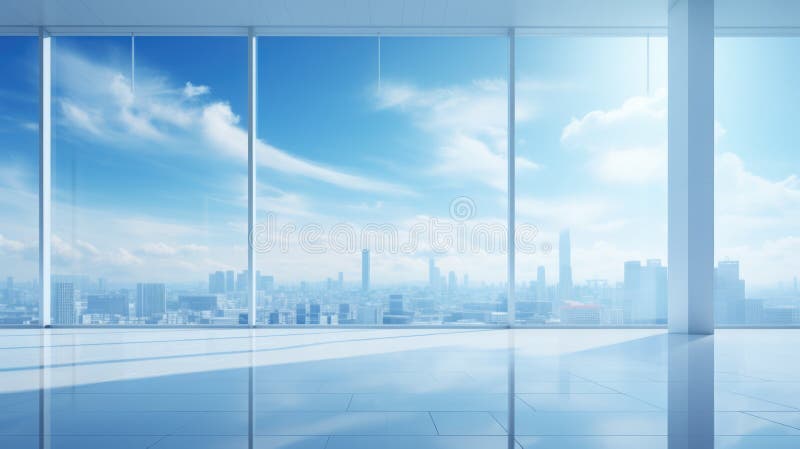 Minimalist Cityscape Background for Business Stock Illustration ...